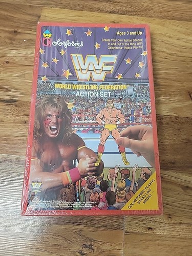 BRAND NEW Vintage 1990 WWF World Wrestling Federation Action Color ...