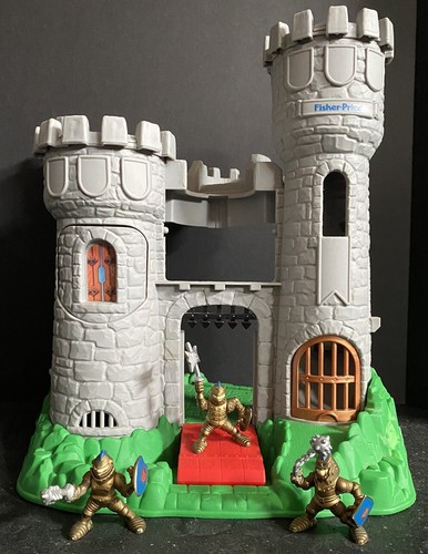 Vintage 1994 Fisher Price Great Adventures Castle Playset Incomplete ...