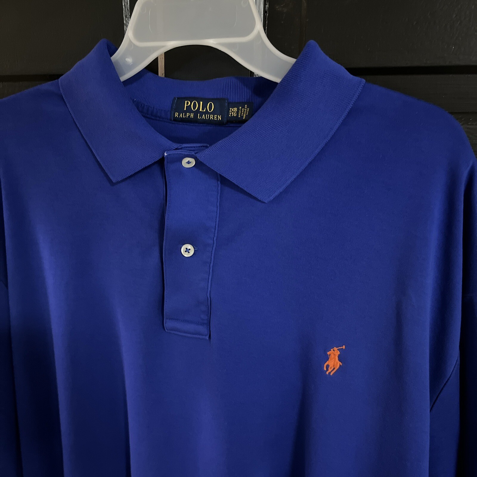 Polo Ralph Lauren Men’s Polo Shirt Royal Blue / Orang… - Gem