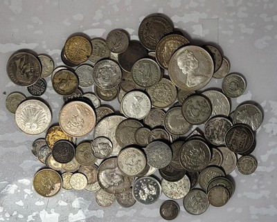World Silver Lot 15.4oz (435 gr.) of Numismatic Silver Coins, Approx ...