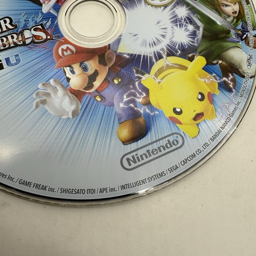 Nintendo Wii U Super Smash Bros Disc Only Tested W/ Plastic Case | eBay