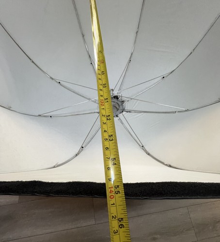 Paul C. Buff 55" Deep White Umbrella Black Exterior With Case (No Stand ...