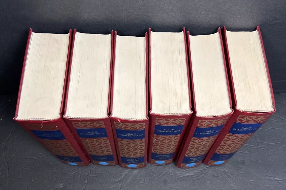 Gill's Commentary 6 Volume Set by John Gill (Genesis - Revelation ...