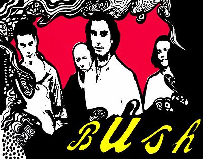 Sticker - Bush Cartoon Group Rock Grunge Gavin Rossdale Music Band ...