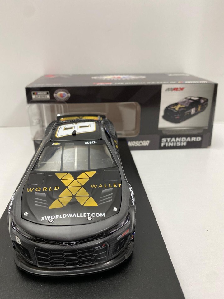 NASCAR 2023 KYLE BUSCH #8 X WORLD WALLET 1/24 CAR | eBay
