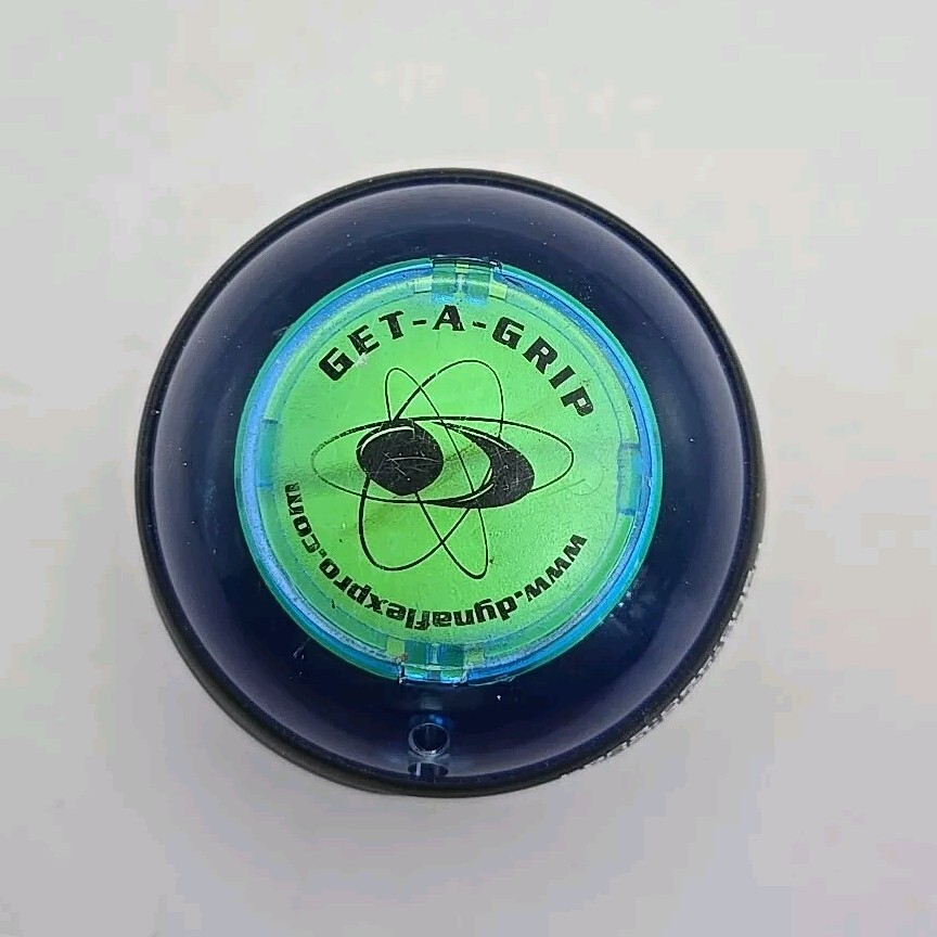 Dynaflex Pro Get-A-Grip Blue & Yellow Gyro Exerciser Rolling Massage ...