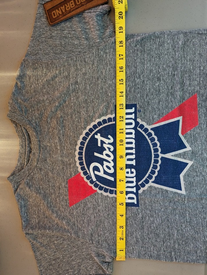 Pabst Blue Ribbon T Shirt Original Retro Brand Tri blend Men's Small ...