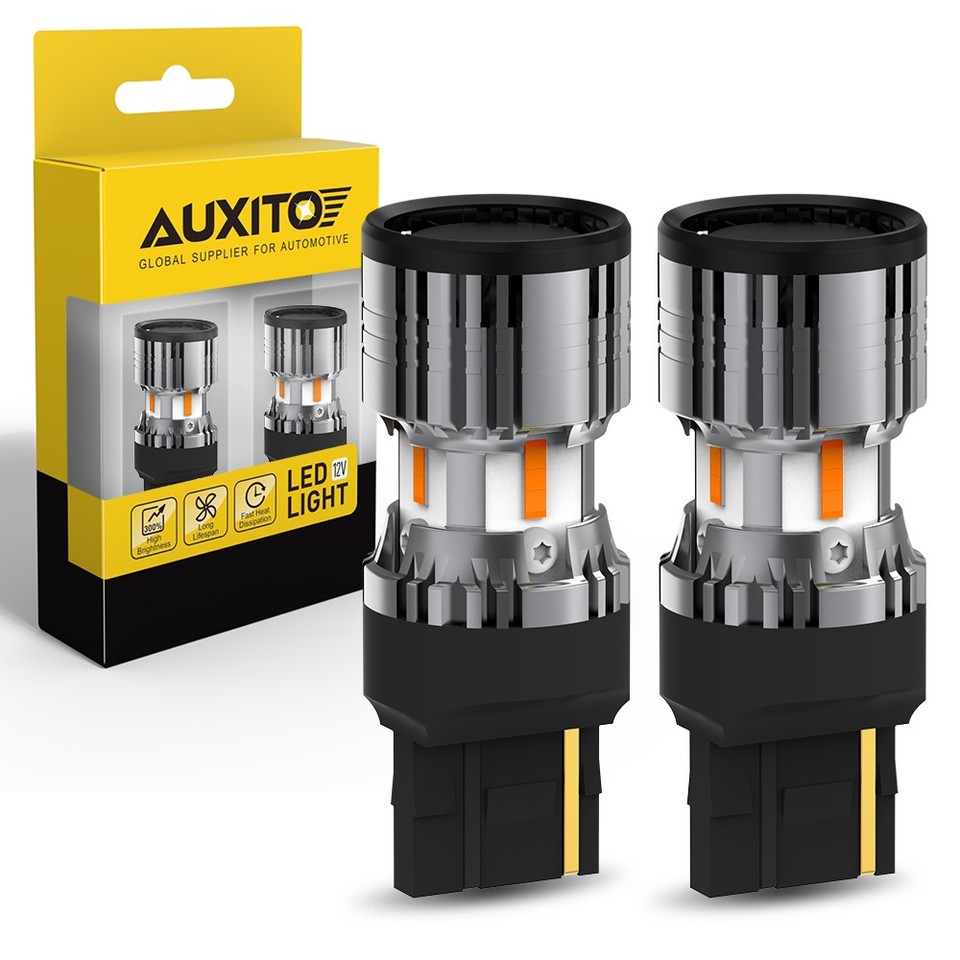 AUXITO LED Front Rear Turn Signal Light Blinker Bulbs 7441 7440 Amber Error Free | eBay