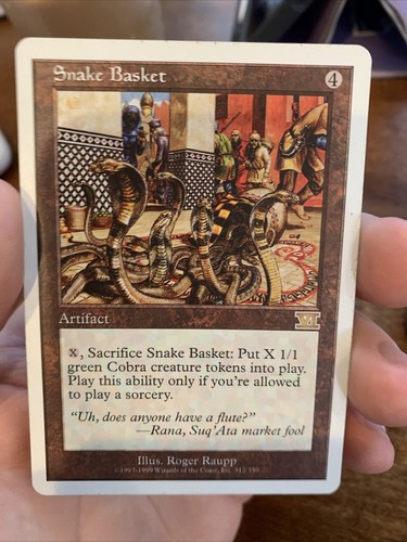 Snake Basket 6th Edition Artifact Rare MAGIC THE GATHERING CARD | eBay