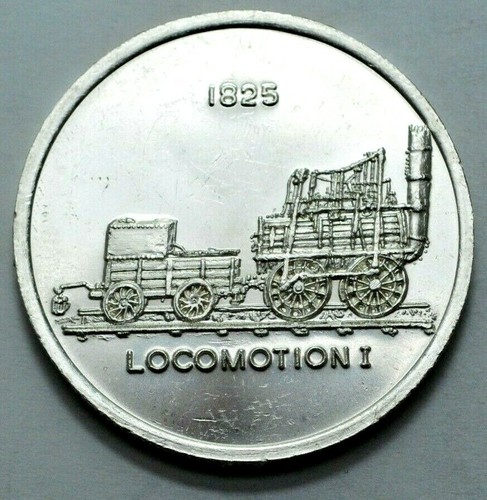 1 Oz .999 Silver Round 1825 Train Locomotion I Eagle Golden State Mint ...