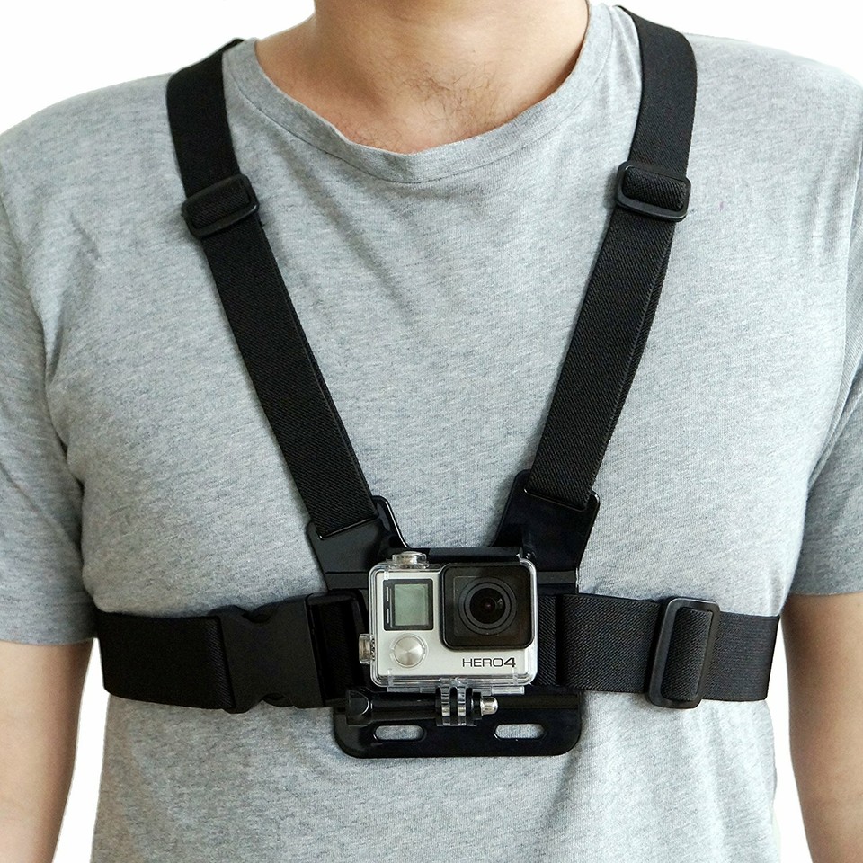 Chest Body Strap Mount Adjustable Belt for GoPro HERO12 11 10 9 8 7 6 5 ...