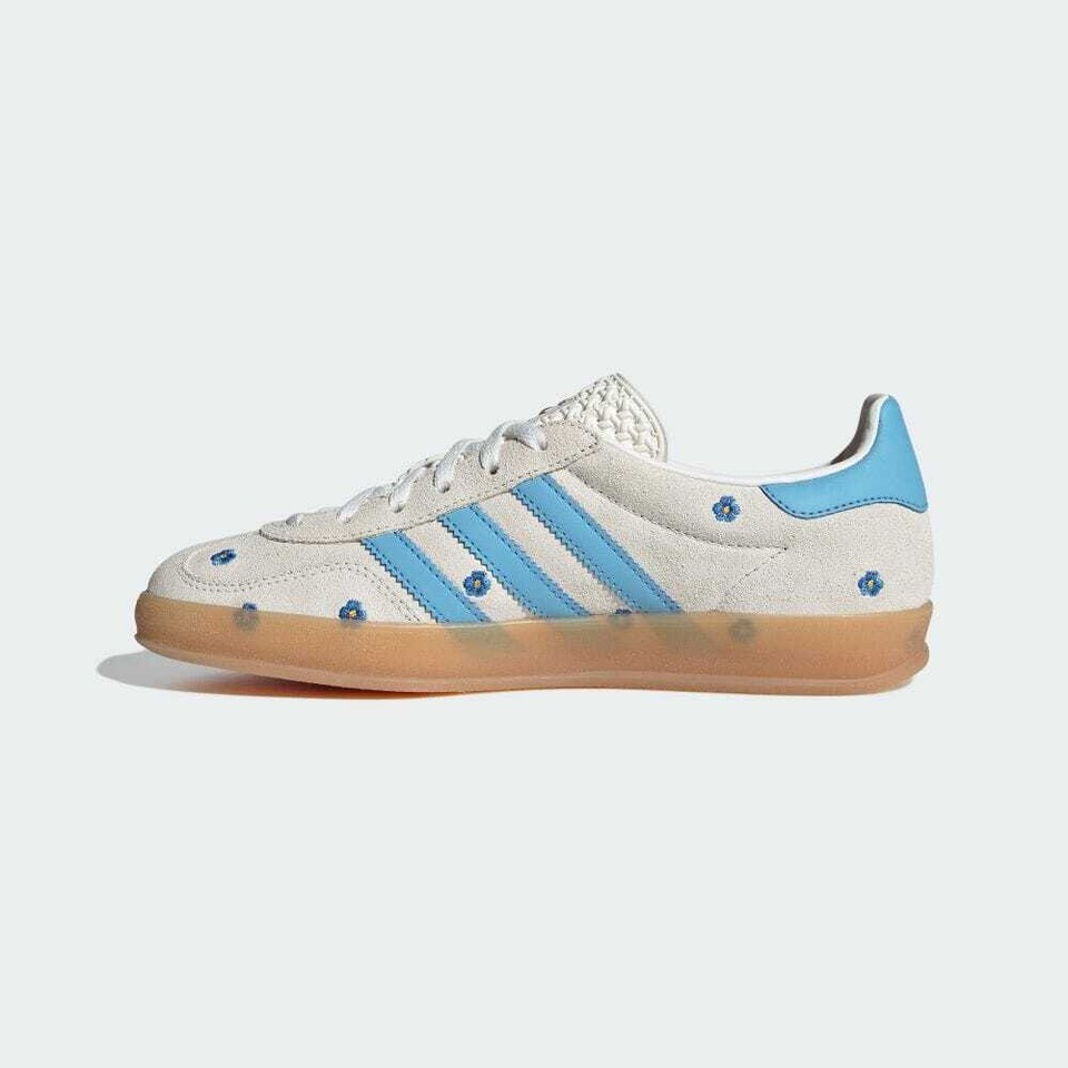 adidas Originals Women's GAZELLE INDOOR IF4491 Cloud White Light Blue ...