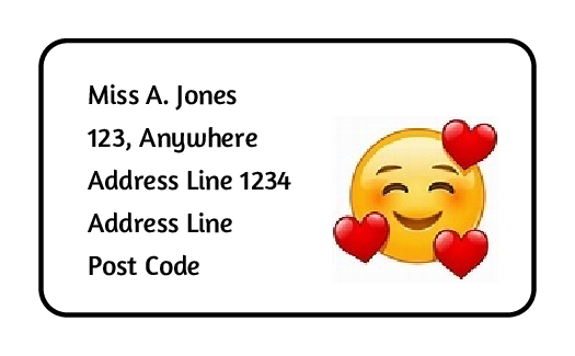 65 or 36 Personalised- ADDRESS BUSINESS REPLY STICKERS paw bee- 3.8 X 2 ...