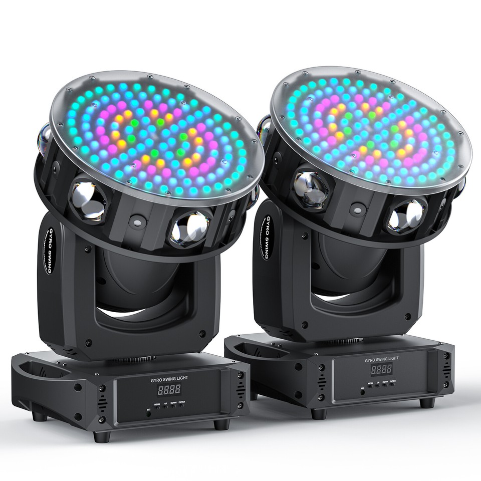 200W 3-Axis Moving Head Stage Lighting LED Beam RGBW w/Laser DMX DJ ...