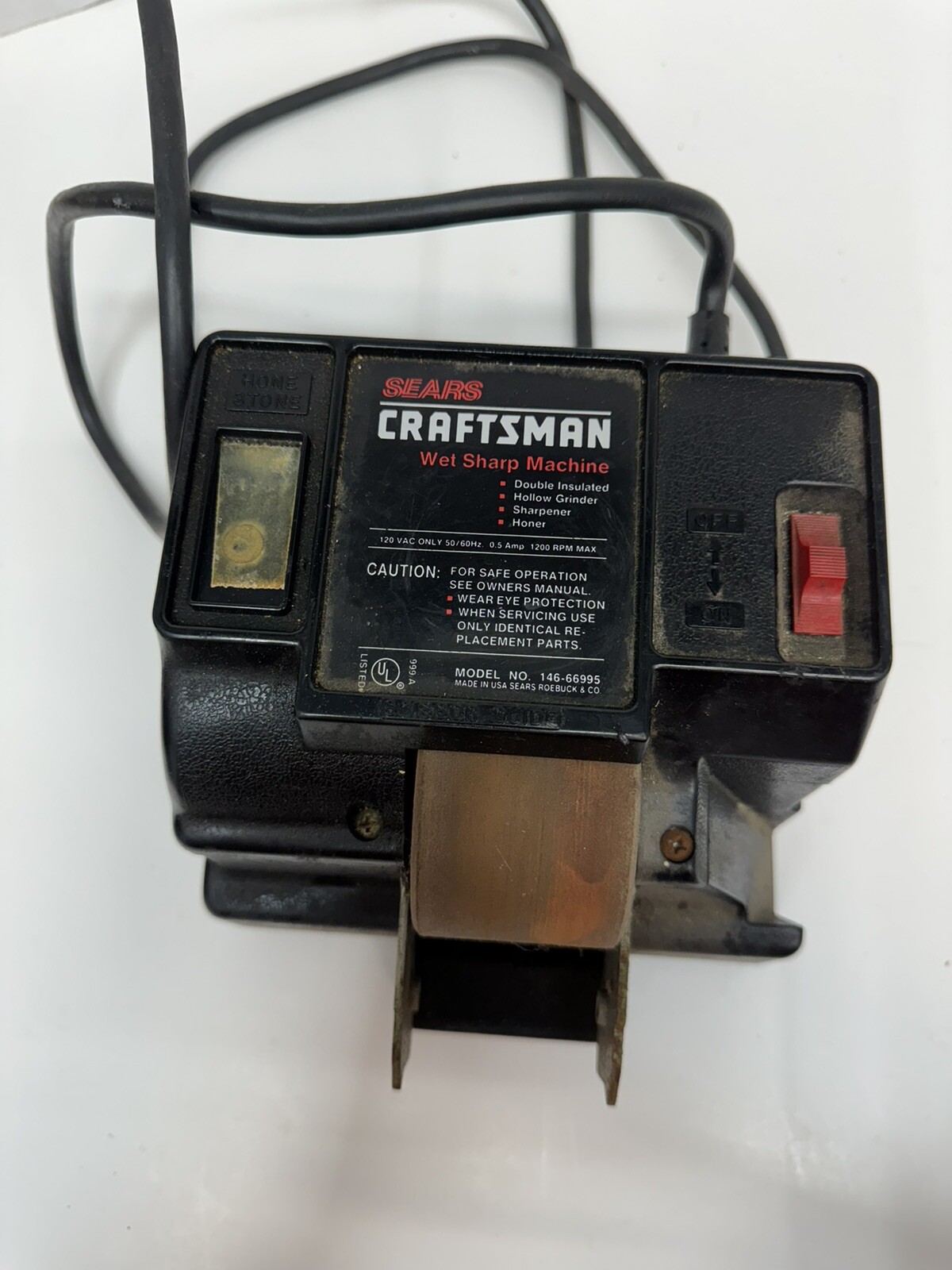 Sears Craftsman 146-66995 Wet Sharp Machine Knife Sharpener/honer for ...