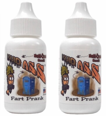 2 LIQUID ASS STREAMER TOPS - FART BOMB STINK SPRAY SMELL GAG JOKE PRANK ...