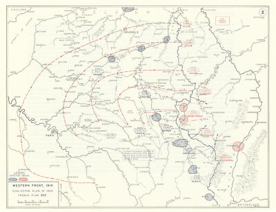 World War 1. Western Front 1914. 1905 Schlieffen Plan. French Plan XVII ...
