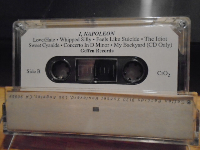 RARE ADVANCE PROMO I, Napoleon CASSETTE TAPE s/t rock 1991 Geffen CD ...
