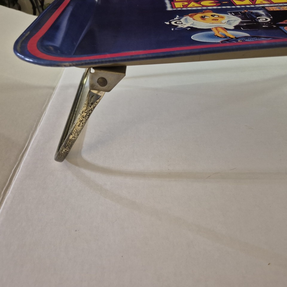 Vintage Ms. Pac-Man Metal TV Tray Folding Legs Midway 1980s Video Game ...