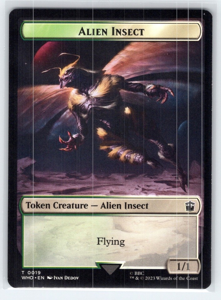 MTG NM Mutant // Alien Insect Double-Sided Token 18 // 19 T Universes ...
