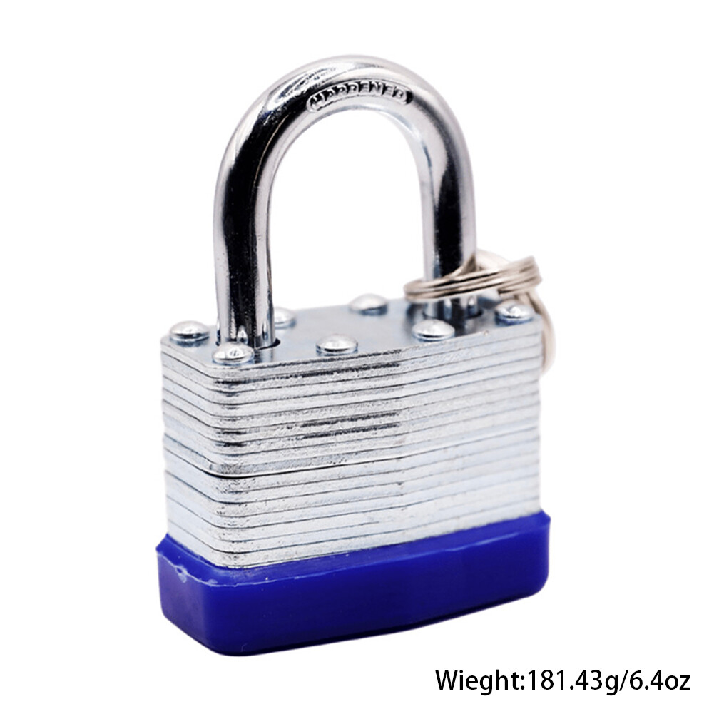 US 10 Pc Laminated Pad Locks Keyed Padlocks Nickel Plated Brass Key ...