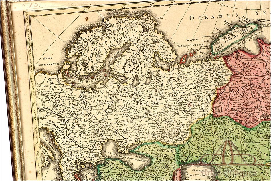 Antique Map of Asia by Johann Baptist Homann. Nurnberg, Germany, 1730 ...