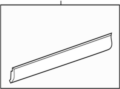 75074-42011 Toyota Moulding, front door, outside lower lh 7507442011 ...