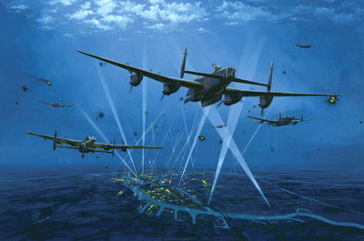 Avro Lancaster RAF Bomber Command Plane Aircraft Airplane Painting Art ...