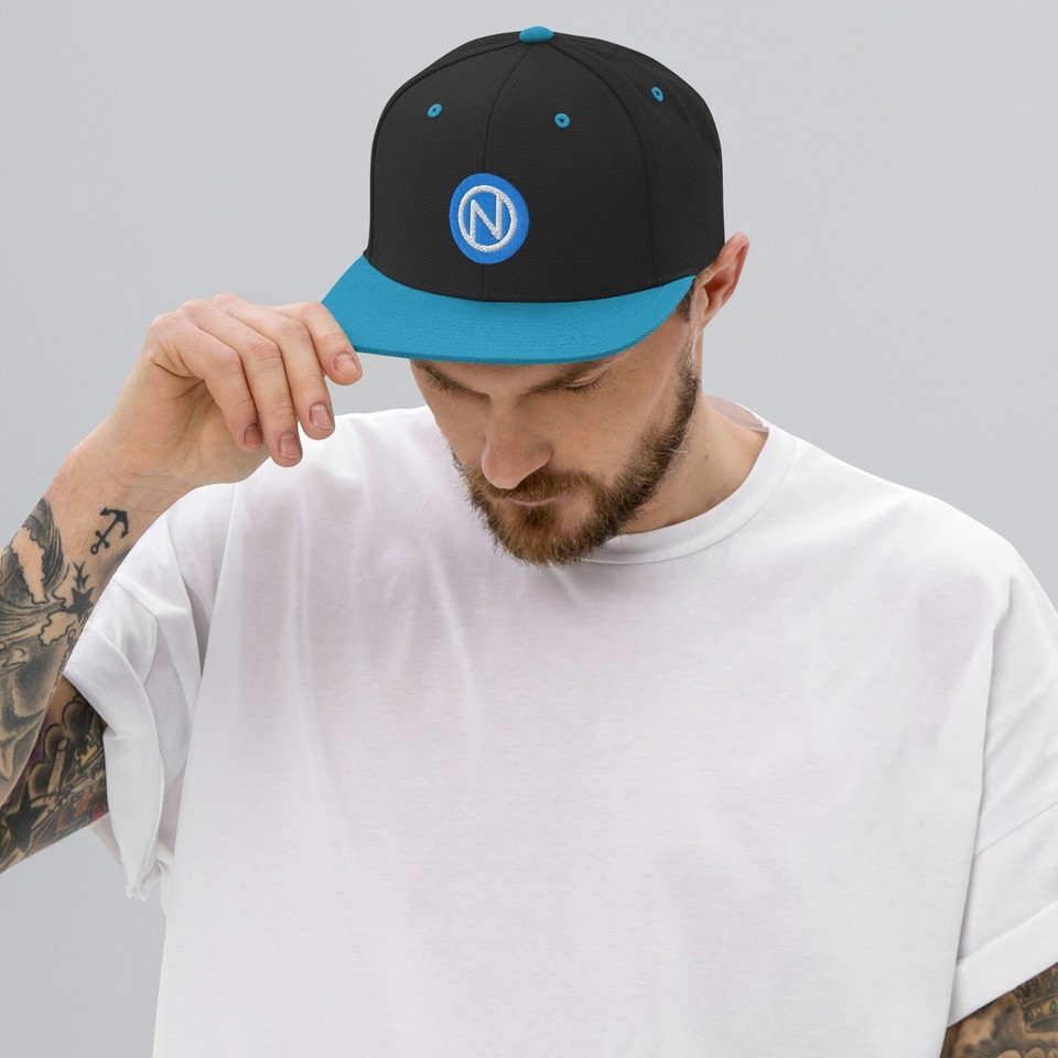 SSC Napoli Italy Minimalist Embroidered Calcio Snapback Hat Soccer ...