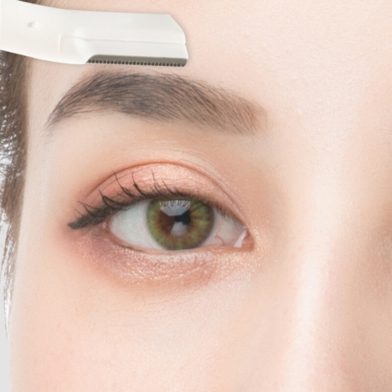 1/3PCS Scissors Mustache Eyebrows Eyelashes Trimmer Razor Facial Hair ...