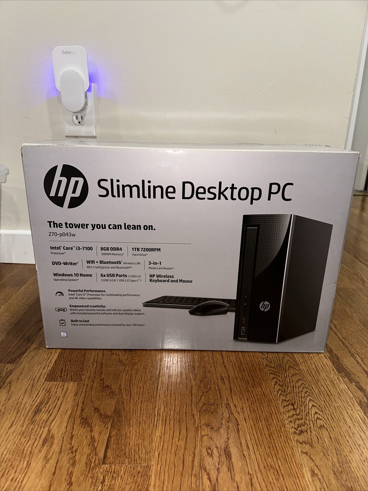 HP Slimline 270-p043w (1TB HDD Intel Core i3 3.9GHz 8GB) Tower Desktop ...