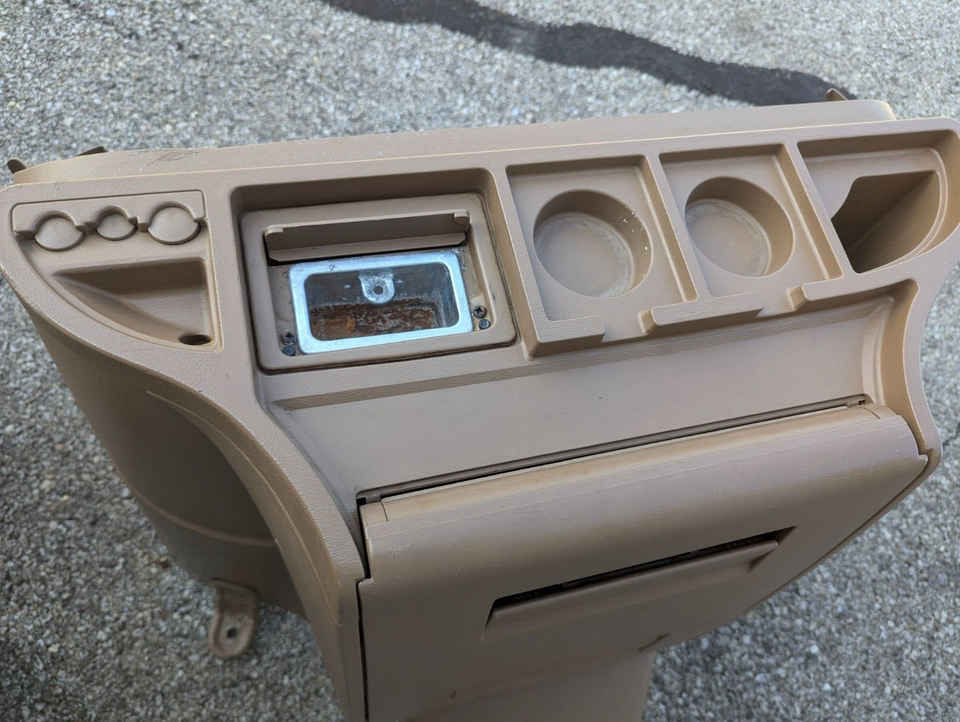 75-91 Ford E150 E250 E350 Econoline Van Tan Center Console Cup Holder ...