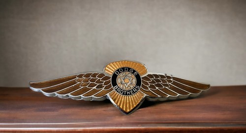 1930s Dodge Brothers Winged Emblem Badge Fox Company Well Preserved ...