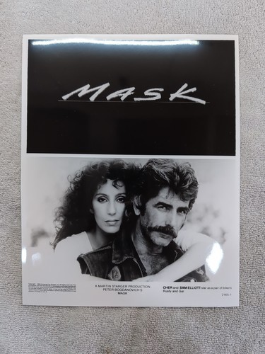 Vintage Cher Sam Elliott Press Photo Mask 1984 | eBay