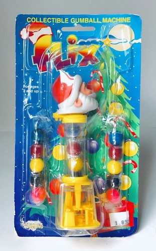 Vintage 1998 Flix SANTA Mini Bubble Gum Machine 6” Candy Container ...