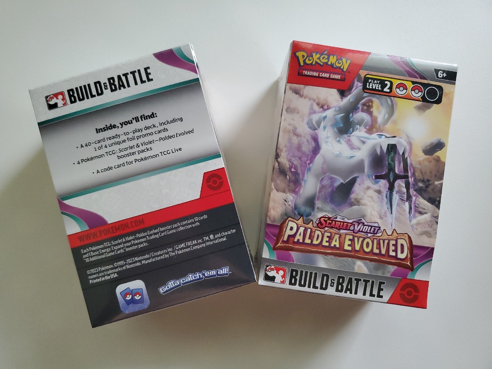 Pokemon TCG Paldea Evolved Build & Battle Box Kit Sealed X 2 Kits ...
