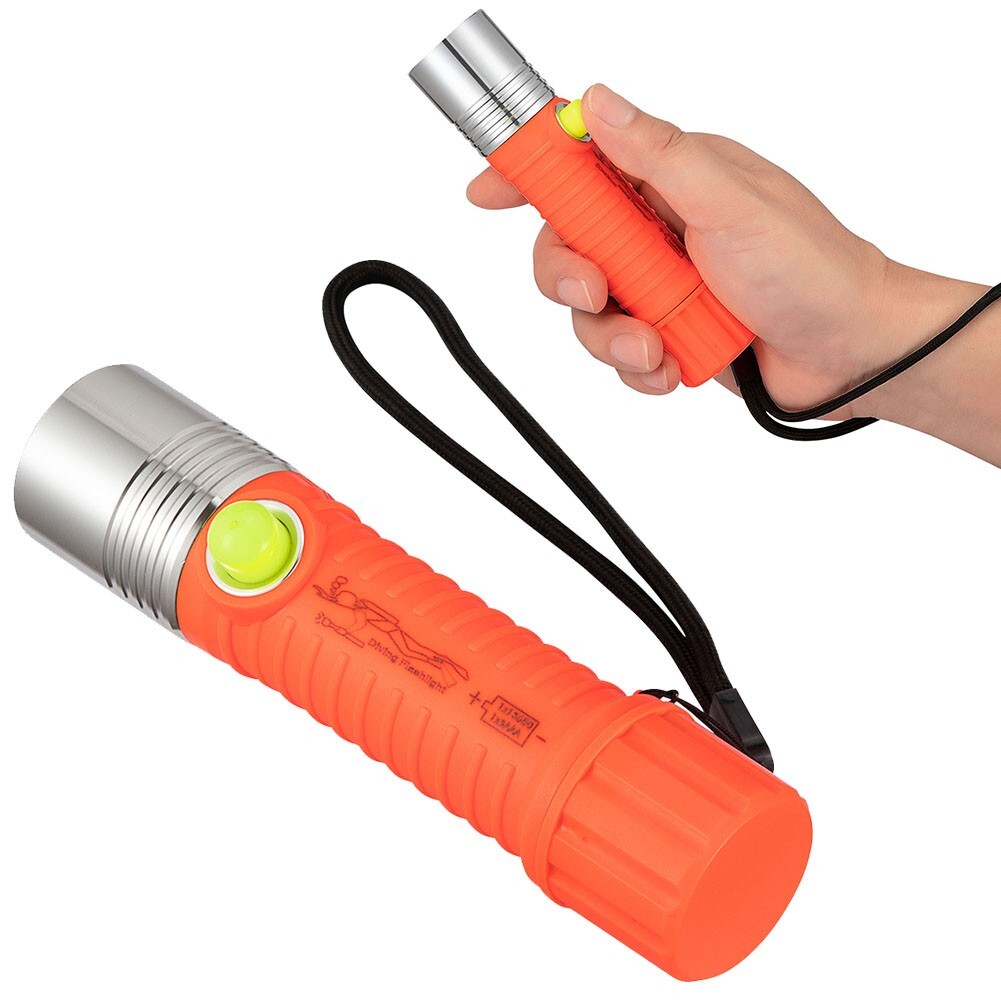 Portable and Reliable Diving Flashlight with Strong Weak and Flash ...