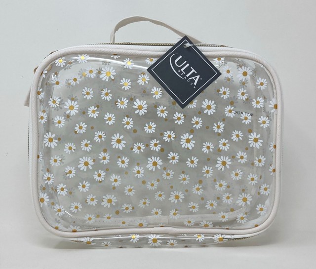 Ulta Clear Daisy Makeup Bag with Zipper 9x6x2 for sale online | eBay
