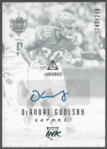 DeAndre Goolsby 2018 Panini Luminance Rookie Ink Autograph #RI-DEG /299 ...