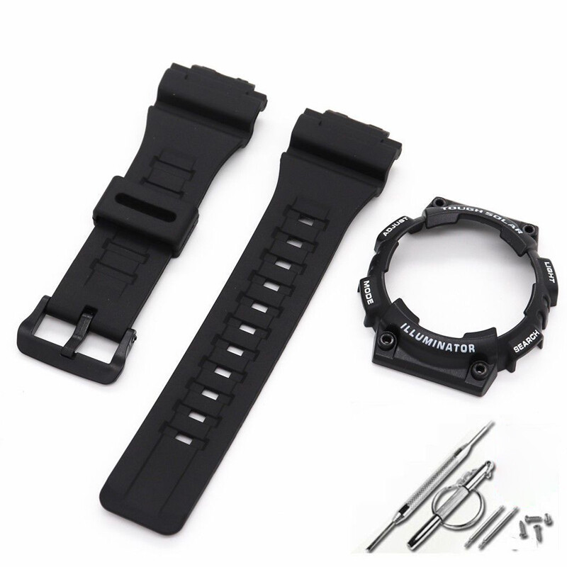 Resin Rubber Watch Band & Bezel Case For Casio AQ-S810W AQS810WC ...