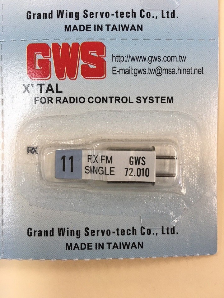 GWS Standard Size Single Conversion Crystal for GWS and JR 72 MHz Band ...