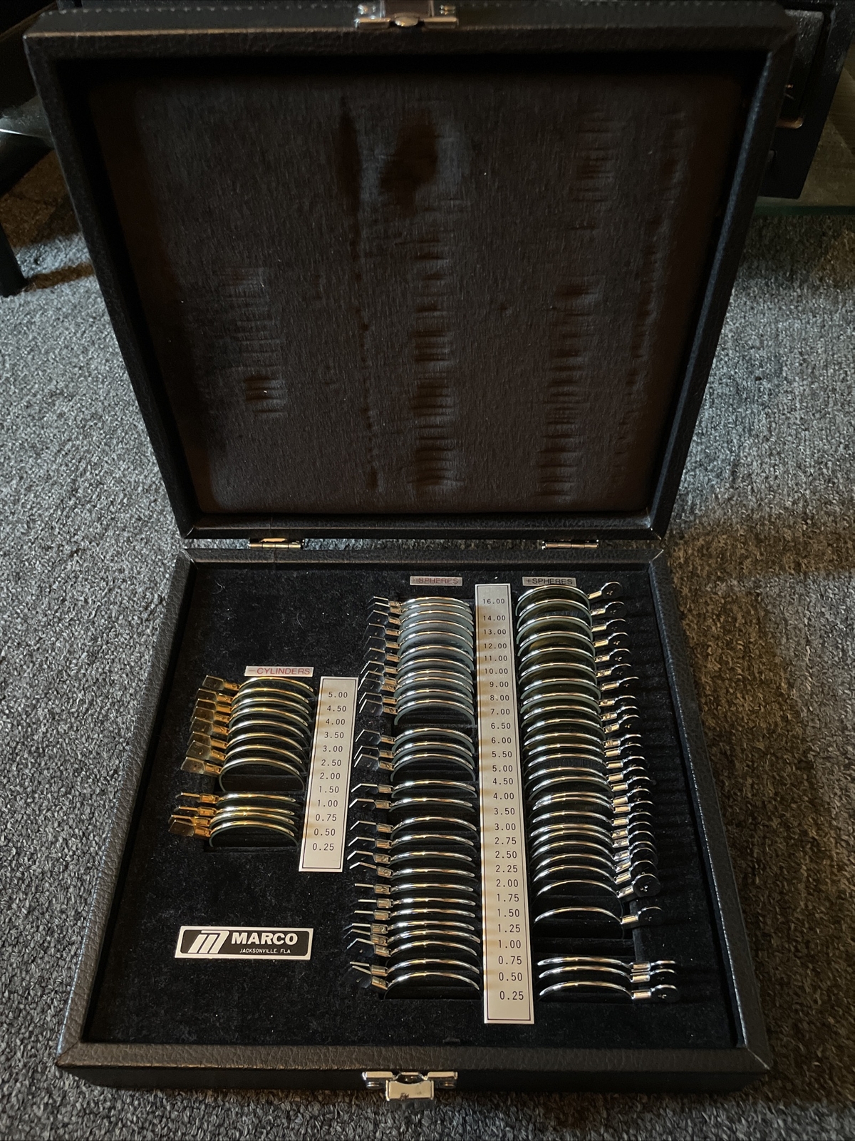 Marco Perimeter Trial Lens Set 68pc- optical metal rim ophthalmic ...