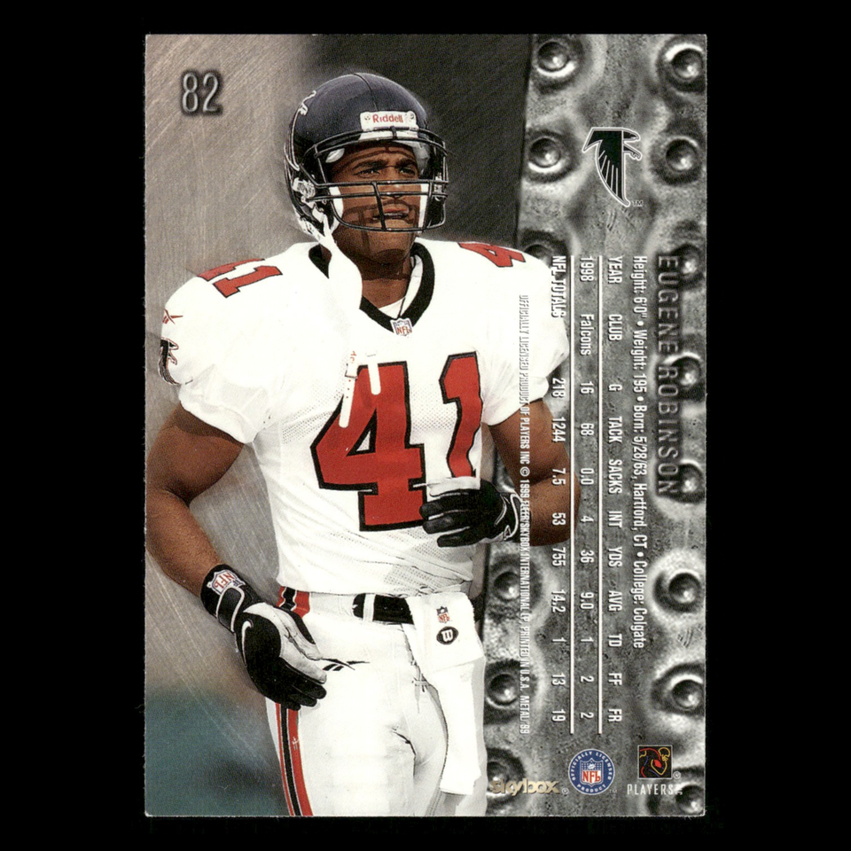 Eugene Robinson #82 1999 SkyBox Metal Universe Atlanta Falcons Football ...