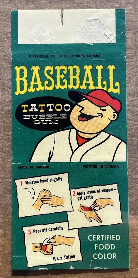 1960 OPC O-Pee-Chee Baseball Tattoo Jerry Walker | eBay