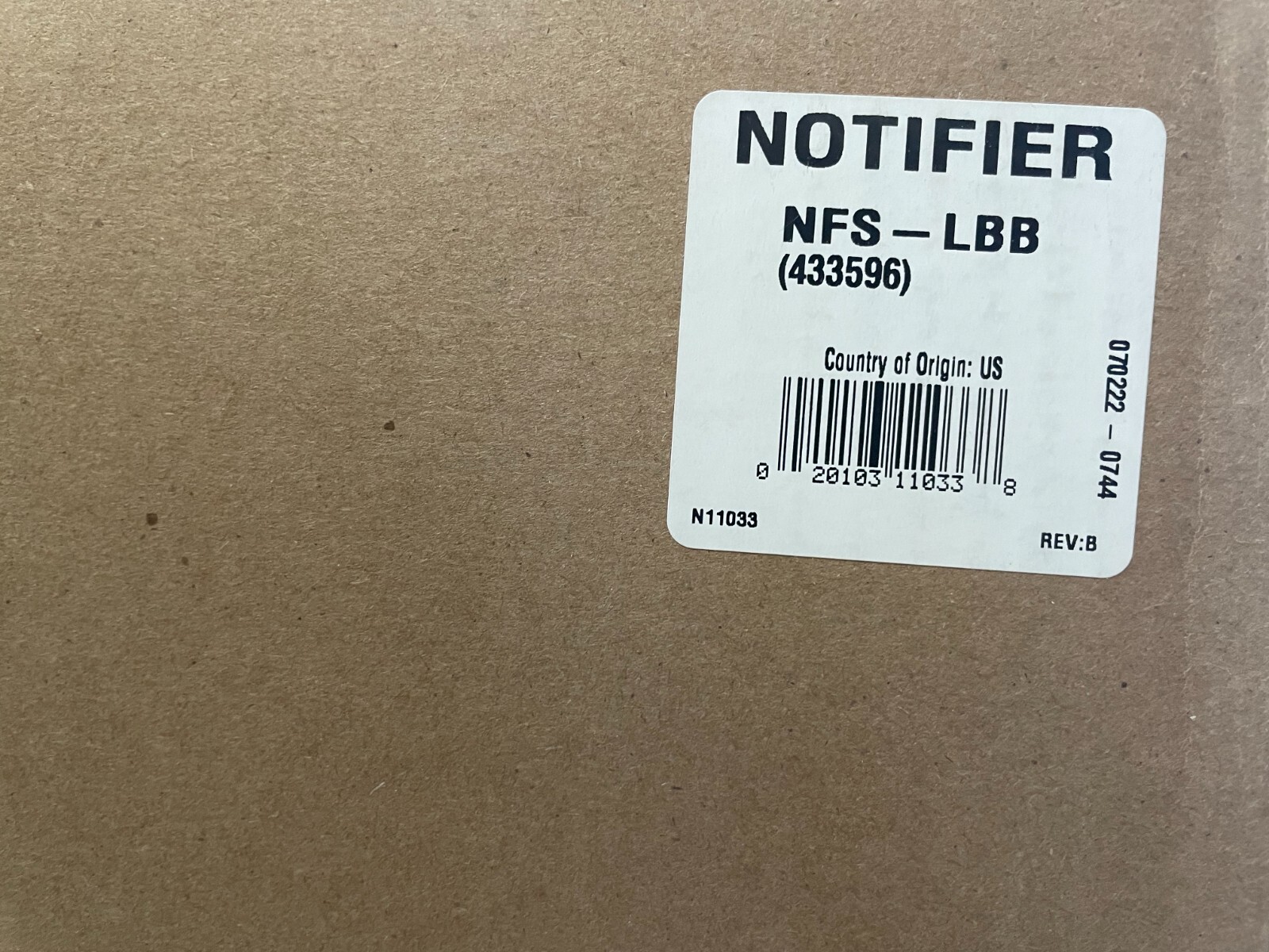 Notifier NFS-LBB Battery Box Enclosure Cabinet for Fire Alarm for sale ...