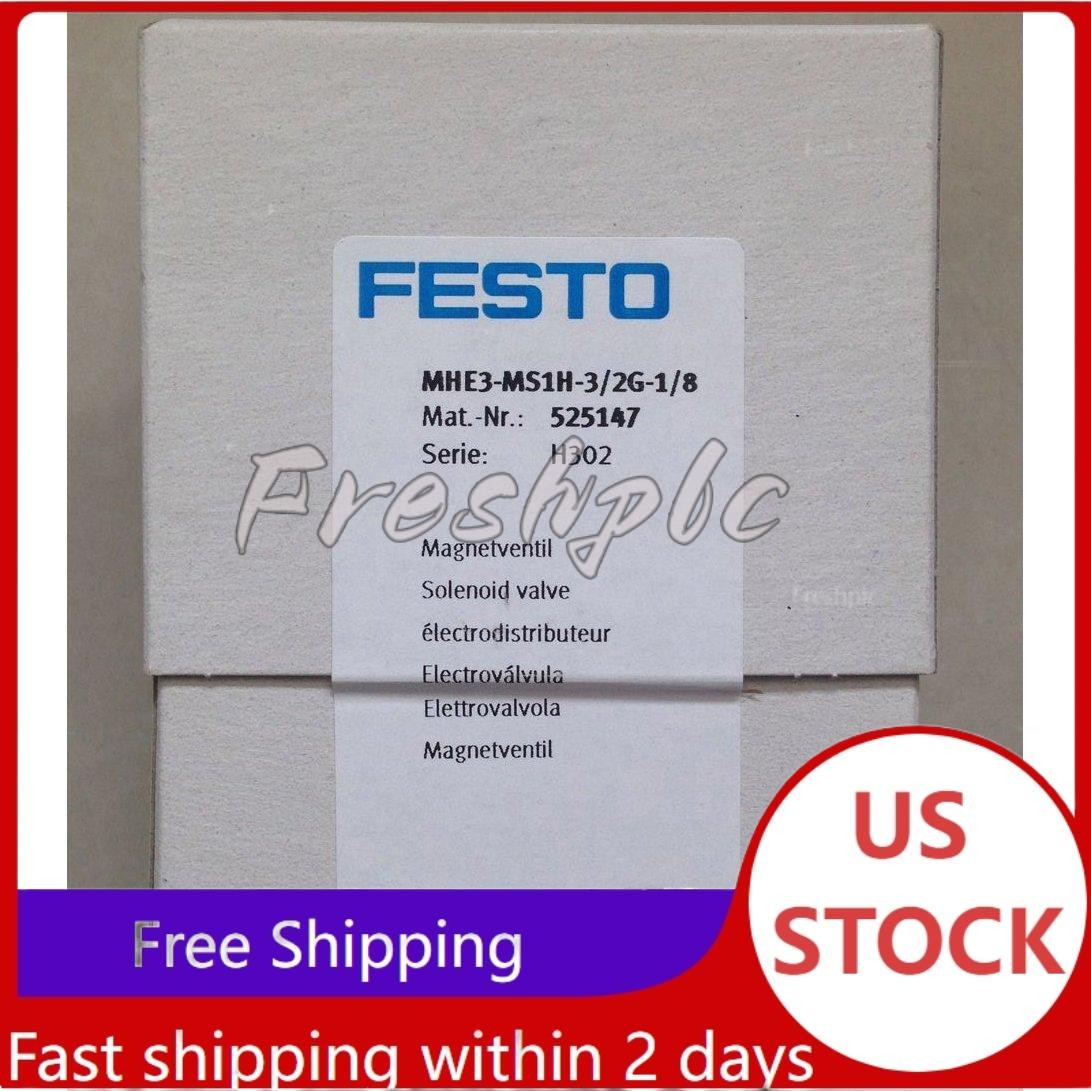 Festo MHE3-MS1H-3/2G-1/8 525147 Solenoid Valve New One MHE3MS1H3/2G1/8 ...
