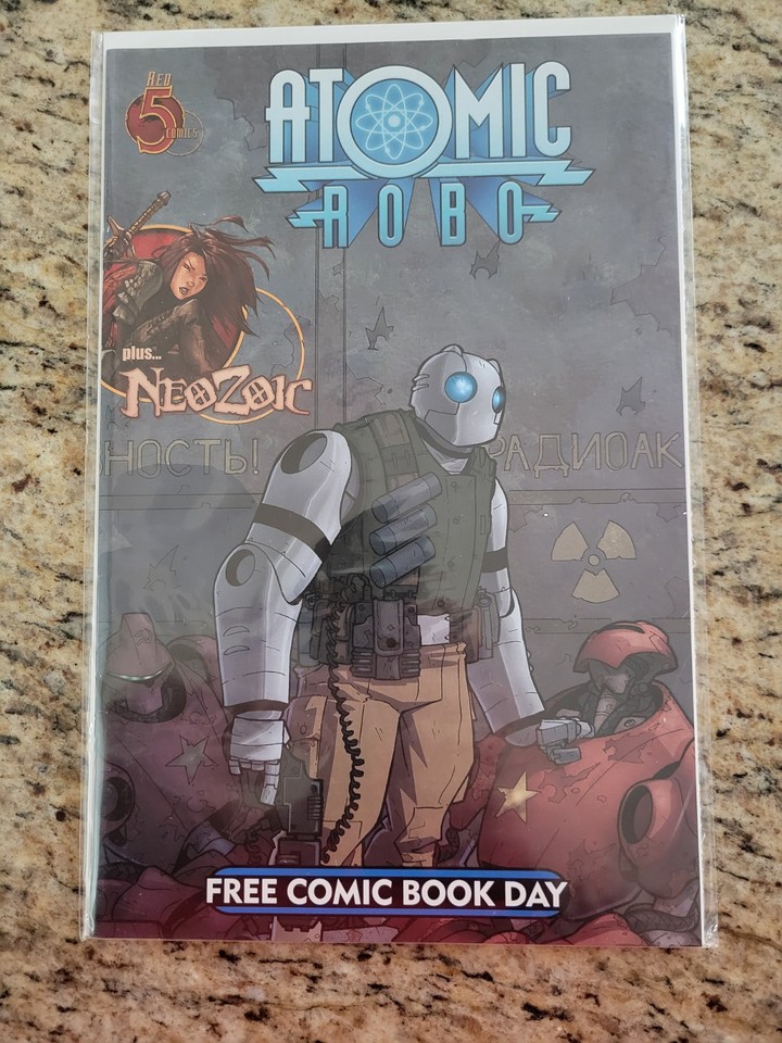 Atomic Robo / Neozoic Free Comic Book Day FCBD 2008 May 2008) Red 5 NM ...