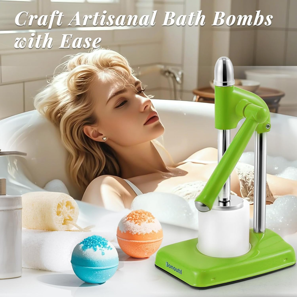 Bath Bomb Press Machine-2 Molds Easy Press Bath Bomb Machine DIY Soap ...
