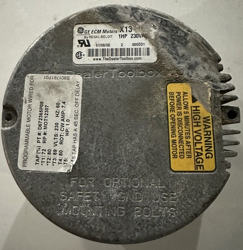 Genteq Endura FM17 1HP Blower Motor Module 8/15/2017 For Trane | eBay