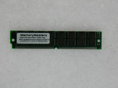 32MB Fpm Mémoire non-Parité 70NS Simm 72-PIN 5V 8X32 | eBay